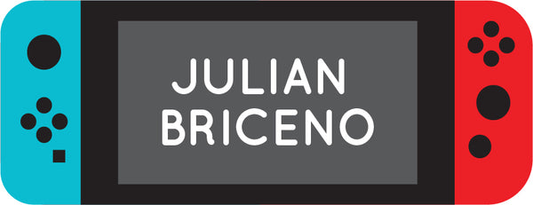 Gaming Personalized Water Resistant Name Tags | Label Circus