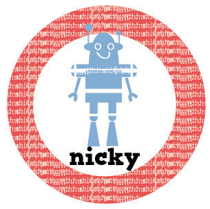Cool Robot Label | Label Circus